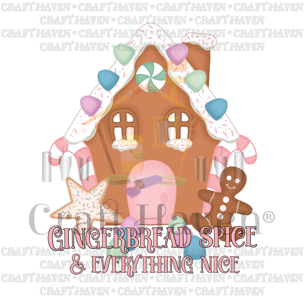 500182 - Gingerbread Spice & Nice Decal – Craft Haven