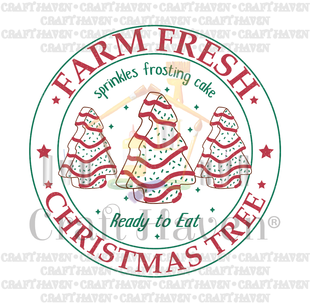500191 - Farm Fresh Christmas Tree Decal – Craft Haven
