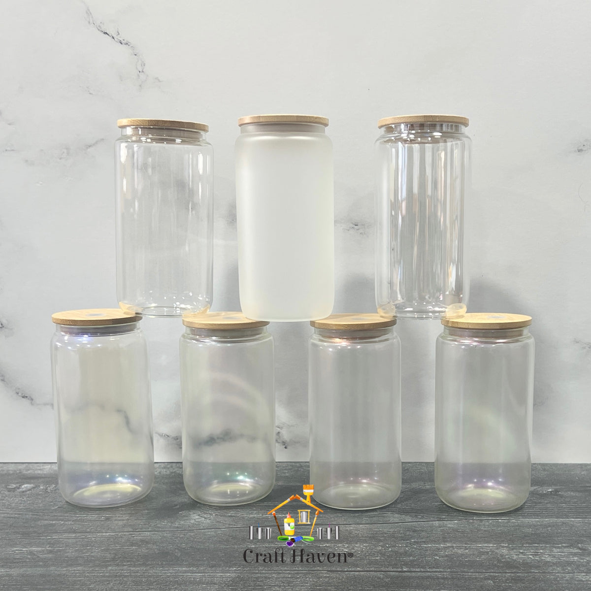 16oz Glass Jar Sublimation – Craft Haven